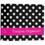 Pink and Black Polka Dot Coupon Organizer Binder | Zazzle