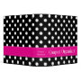 Pink and Black Polka Dot Coupon Organizer Binder | Zazzle