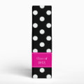 Pink and Black Polka Dot Personalized School 3 Ring Binder | Zazzle