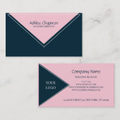 Pink And Blue Business Card | Zazzle