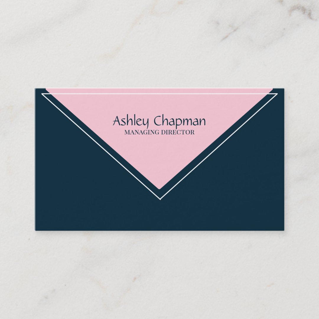 Pink And Blue Business Card | Zazzle