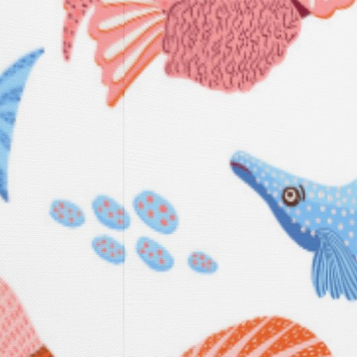 pink and blue fish pattern wallpaper | Zazzle
