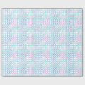 Pink and Blue Graphic Squares Wrapping Paper | Zazzle