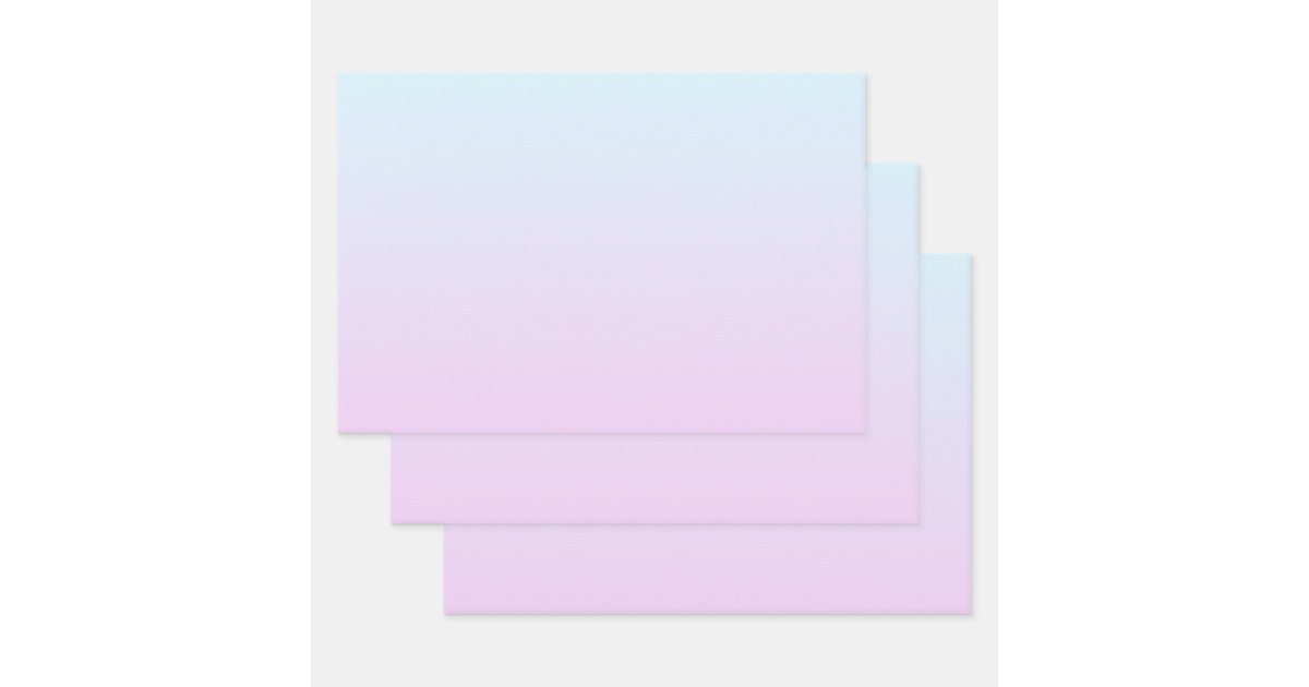 Pink and blue pastel gradient background wrapping paper sheets | Zazzle