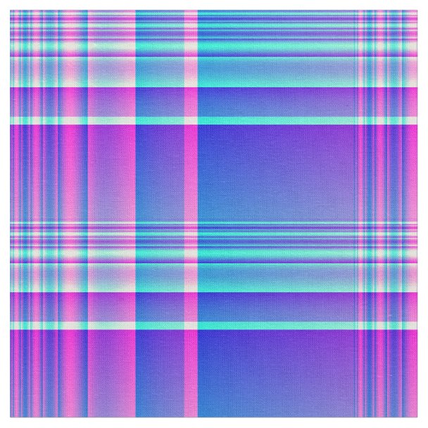 Pink Plaid Fabric | Zazzle.com