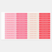 Pink And Coral Name Labels | Zazzle