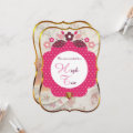 Pink and Gold High Tea Invitation | Zazzle