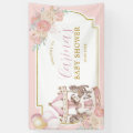 Pink and Gold Magical Carousel Large Banner Sign | Zazzle