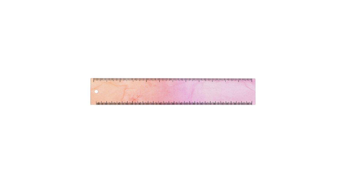 Pink and Gold Marble Ruler | Zazzle