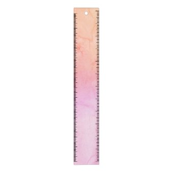 Pink and Gold Marble Ruler | Zazzle