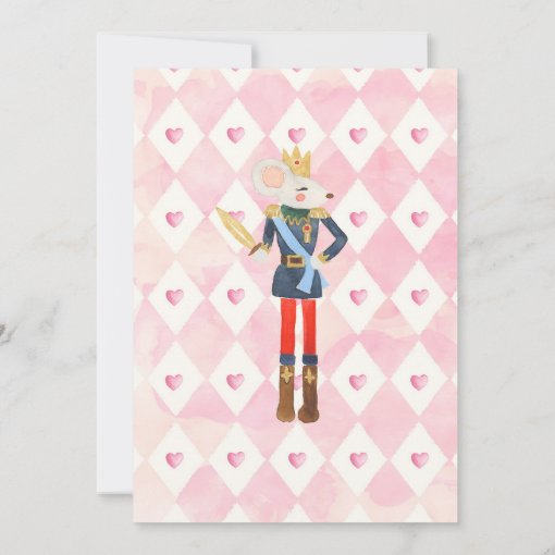 Pink And Gold Nutcracker Birthday Sugar Plum Fairy Invitation Zazzle