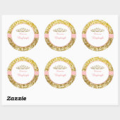Pink and gold princess stickers | Zazzle