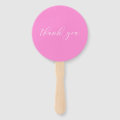 Pink and Gold Tropical Flamingo Girl Baby Shower Hand Fan | Zazzle