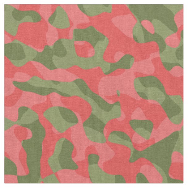 Army Pink Camouflage Pattern Fabric | Zazzle