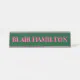 Pink and Green Desk Name Plate | Zazzle