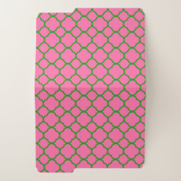 Pink and Green File Folder | Zazzle