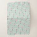 Pink and Green Girly Patterns File Folder Set | Zazzle