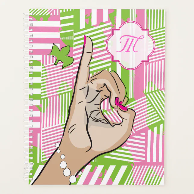 Pink and Green Love Planner | Zazzle