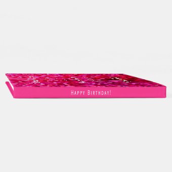 Pink and Hot Pink Birthday Party Memory/Guest Book | Zazzle