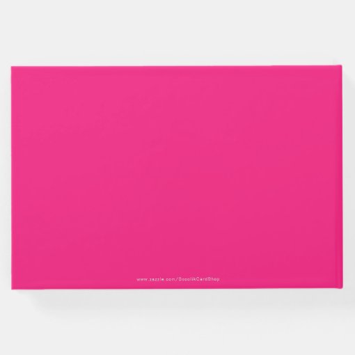 Pink and Hot Pink Birthday Party Memory/Guest Book | Zazzle