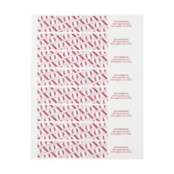 Pink and Red Glitter XOXO Valentine's Day Label | Zazzle