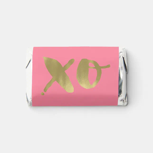 Pink and Red "XO" Valentines Day Hershey's Miniatures | Zazzle