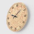 Pink and Rose by William Morris, Vintage Flowers Large Clock | Zazzle