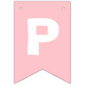 Pink and Rose Girl's Happy Birthday Bunting Flags | Zazzle