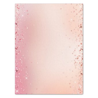 Pink and Rose Sparkle Ombre Tissue Paper | Zazzle