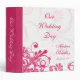 Pink and White Abstract Floral Wedding Binder | Zazzle