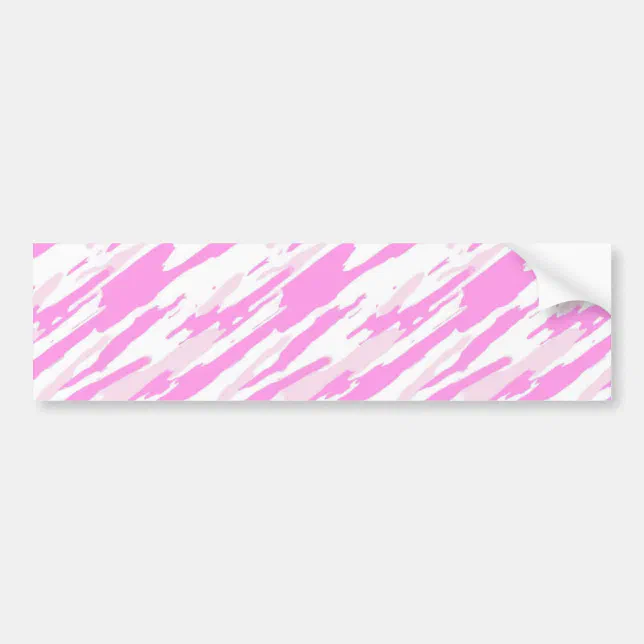 Pink and white Camouflage Pattern Bumper Sticker | Zazzle
