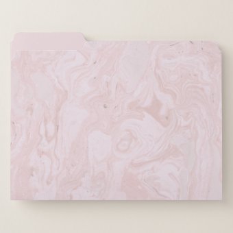Pink and White Marble File Folder | Zazzle