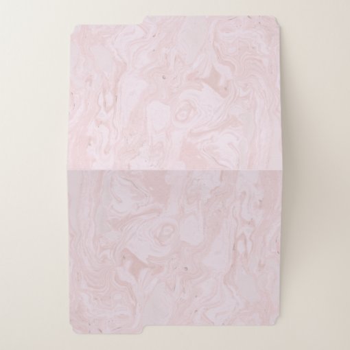 Pink and White Marble File Folder | Zazzle