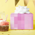 Pink And White Pixel Wrapping Paper | Zazzle
