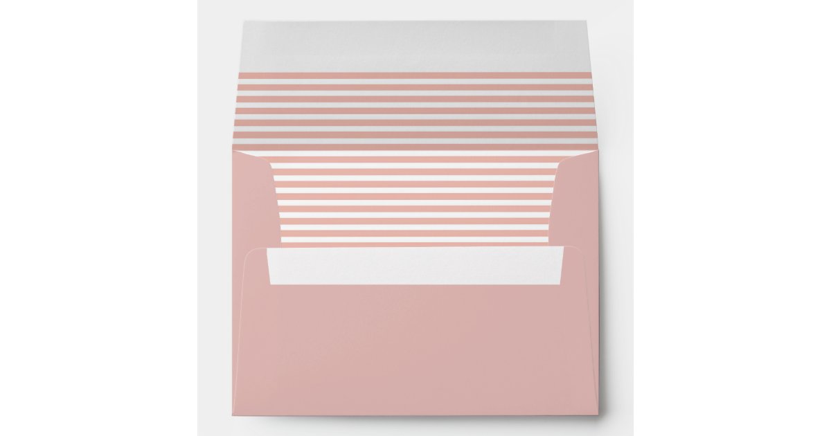 Pink and White Striped Envelope | Zazzle