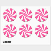 Pink And White Twist Candy Sticker | Zazzle