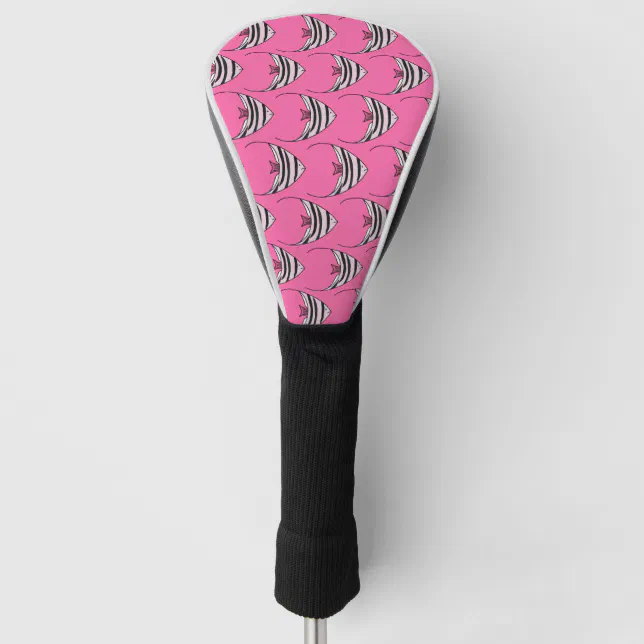 Pink Angel Fish Golf Head Cover | Zazzle