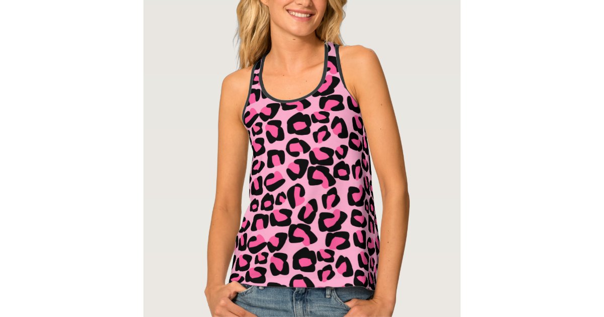 Pink Animal print Tank Top | Zazzle
