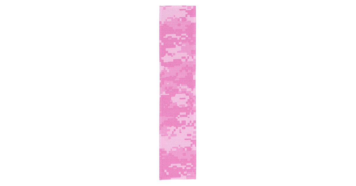 Pink ARMY ACU Camo Camouflage Table Runner | Zazzle