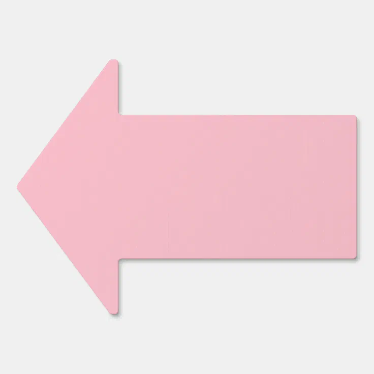 Pink Arrow Sign | Zazzle