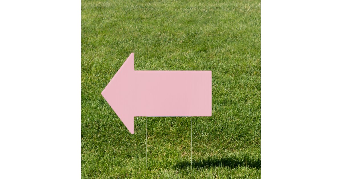 Pink Arrow Sign | Zazzle