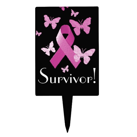 Pink Awareness Ribbon Cake Topper | Zazzle.com