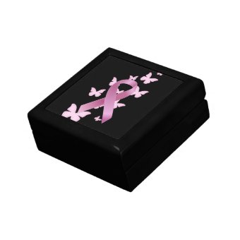Pink Awareness Ribbon Jewelry Box | Zazzle