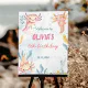 Pink Axolotl Birthday Welcome Sign | Zazzle