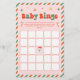 Pink Baby Bingo Christmas Baby Shower Game | Zazzle