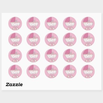 Pink Baby Carriage Sticker | Zazzle