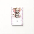 Pink Baby Elephant Light Switch Cover | Zazzle
