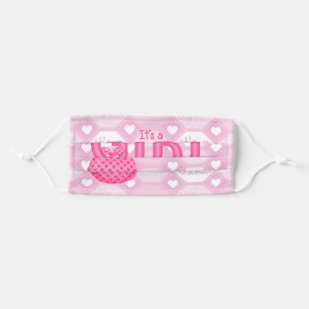 Pink Baby Girl Face Mask | Zazzle