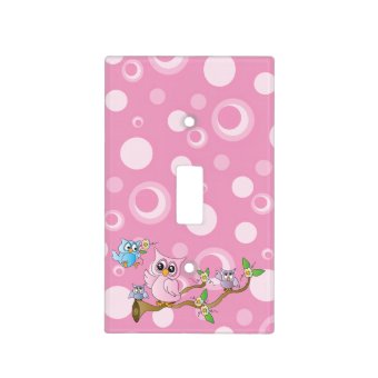 Pink Baby 黎Owl Light Switch Cover | Zazzle