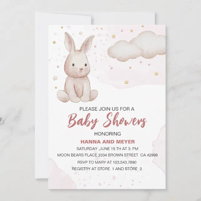 Pink Baby Shower Invitation | Zazzle